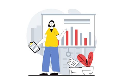 Premium Vector Data Analysis Concept With People Scene In Flat Design