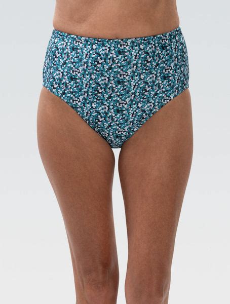 Womens Aquashape Dot Print High Waisted Contemporary Brief 5710 B98