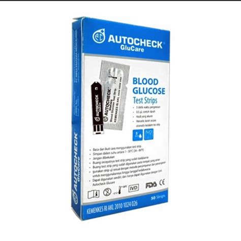 Jual AUTOCHECK Glucare Strip Gula Darah Blood Glucose Strip Isi Shopee Indonesia