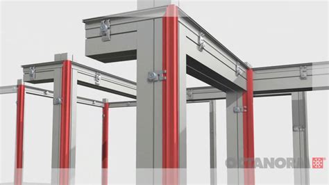 Octanorm® Maxima Light M 1322 Ie Farbic Suspension Extrusions Internal And External Corner