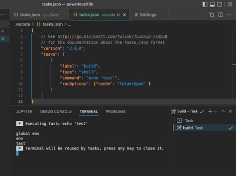 Task That Runs On Folderopen Also Always Opens New Terminal · Issue