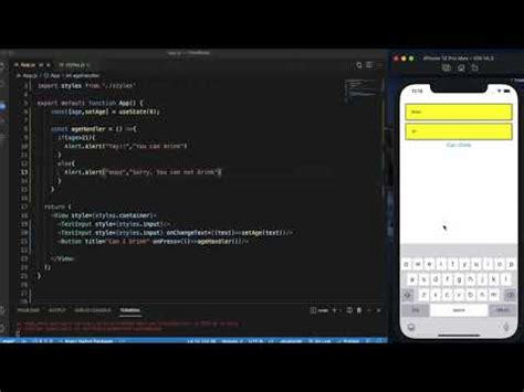 React Native Tutorial React Native Alert YouTube