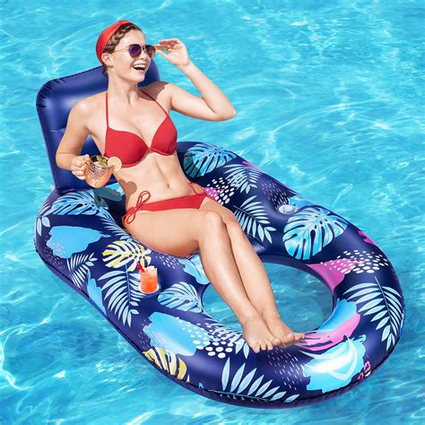 Moko Inflatable Pool Floats Adult Thick Pvc Water Pool Floating Chair