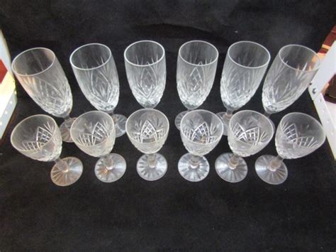 One Dozen Wine Glasses Two Different Sizes