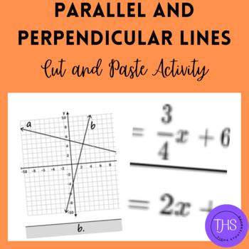 Identifying Parallel And Perpendicular Lines Cut And Paste Tpt
