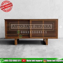 Bufet Kayu Jati Minimalis Retro Bufet Rotan Klasik