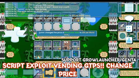 Script Exploit Vending On Gtps Change Price Vend Youtube