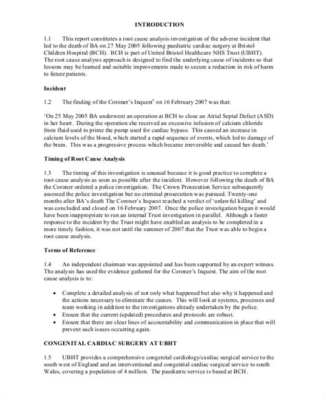 18 Simple Root Cause Analysis Templates Word PDF