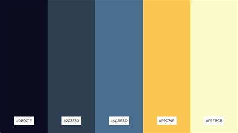 The Best 15 Starry Night Color Palette Combinations