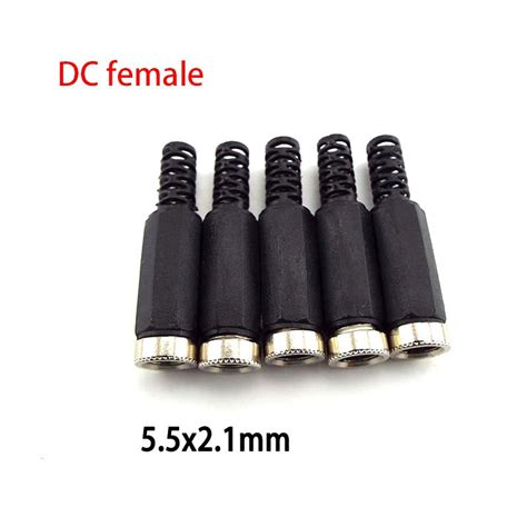 ปลั๊กเต้ารับ Dc ตัวผู้ตัวเมียขนาด55มม X 21มมอะแดปเตอร์เสียบสายไฟ