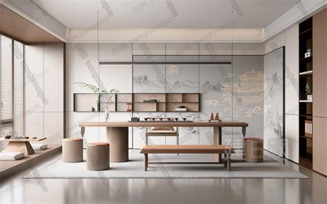 新中式茶室3d模型下载 Id113987317 建e室内设计网 Wall Paneling Home Decor Furniture