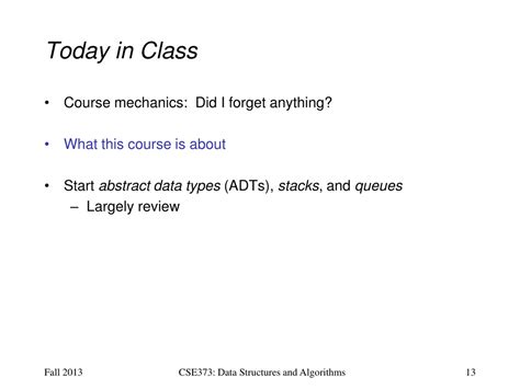ppt cse373 data structures and algorithms lecture 1 introduction