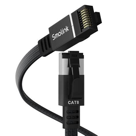 Smolink Ethernet Cable 50 Ft Cat 8 Ethernet Cable With 40gbps 2000mhz