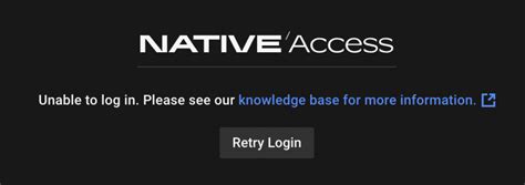 Cant Log In To Native Access — Community
