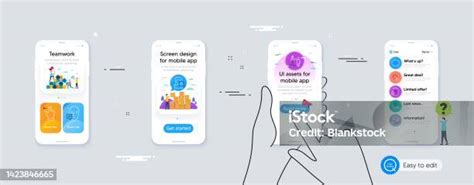 스마일 채팅 지문 및 얼굴 거부 라인 아이콘 세트 디자인을 위해 벡터 기포에 대한 스톡 벡터 아트 및 기타 이미지 기포 대출 대화 풍선 문자 기호 Istock