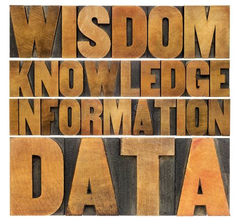 Data Information Knowledge Wisdom Stock Photo Image Of Experience