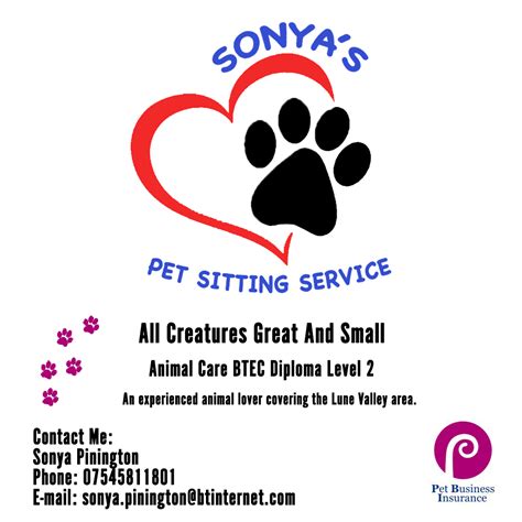 Sonyas Pet Sitting Service Sonyas Pet Sitting Service