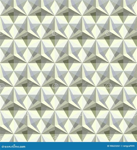 Triangular Geometric Seamless Pattern Stock Illustration Illustration