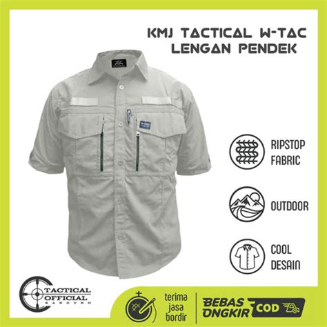 Jual KEMEJA TACTICAL W TAC LENGAN PENDEK KEMEJA OUTDOOR PDH PDL