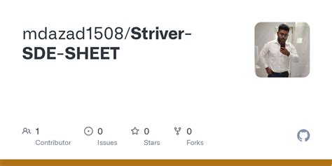 Github Mdazad Striver Sde Sheet