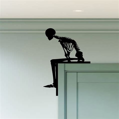personalized skeleton corner metal wall art custom skeleton skull