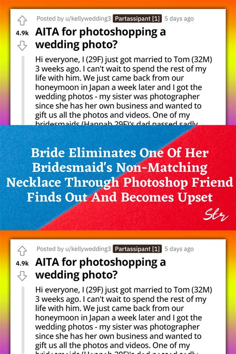 Bride Eliminates One Of Her Bridesmaid S Non Matching Necklace Through