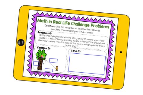 DIGITAL Pythagorean Theorem Practice Problems FREE Math Geek Mama
