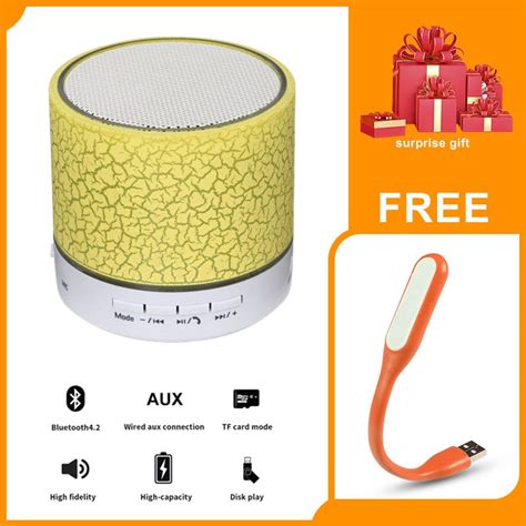Portable Mini LED Bluetooth Speaker With Free Light Shopee Philippines