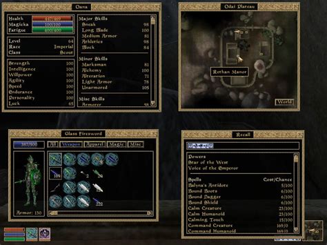 Morrowind Menu By Caligula97030 On Deviantart