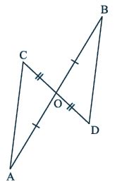 In The GivenAB And CD Bisect Each Other O State The Three Pairs Of