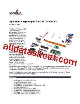 KIT 16327 Datasheet PDF SparkFun Electronics