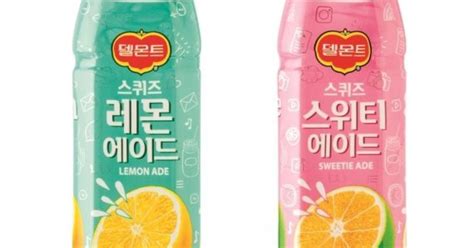 롯데칠성 델몬트 스퀴즈 레몬에이드·스위티에이드 2종 출시