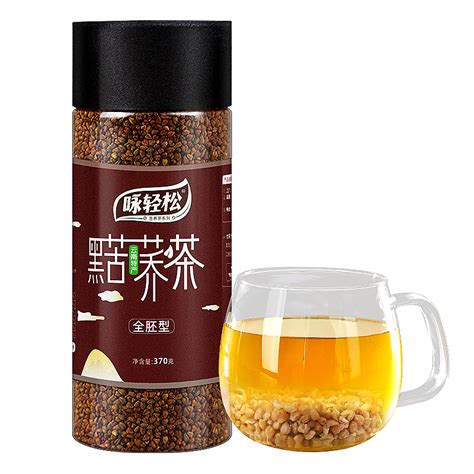 买1送1黑苦荞茶正宗四川大凉山荞麦茶大颗粒全胚茶非特级米香茶 虎窝淘