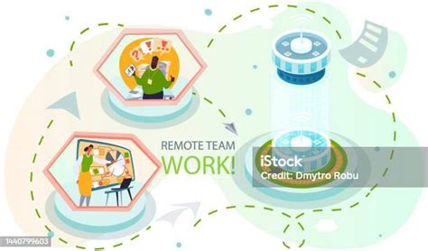 원격 작업 및 네트워크 온라인으로 연결하고 재택근무를 하는 전문 비즈니스 텔레워커 가정 생활에 대한 스톡 벡터 아트 및 기타 이미지 가정 생활 개체 그룹 격리