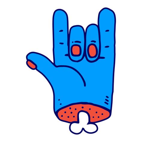 Design Png E Svg De Mão De Rock Zumbi Para Camisetas