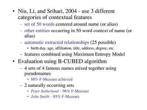 Ppt Introduction To Cross Document Coreference Powerpoint Presentation Id261312