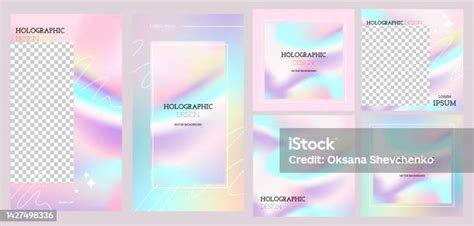 디자인과 소셜 네트워크를위한 현실적인 홀로그램 배경 추상적인 벽지 배경 현대적인 벡터 디자인 0명에 대한 스톡 벡터 아트 및