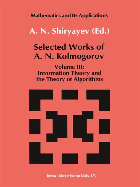 Selected Works Of A N Kolmogorov Pdf Mathematical Logic