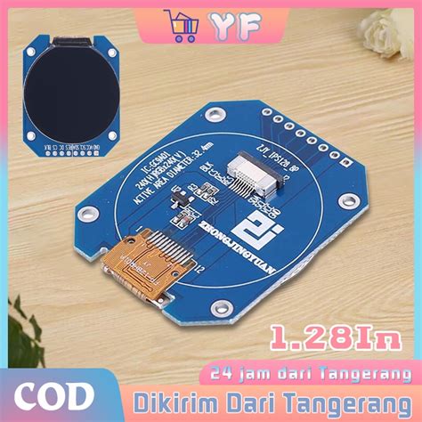 Jual Lcd Tft Display 1 28 Inch Layar Tft Bulat Lcd Display Module Gc9a01 240x240 Shopee Indonesia