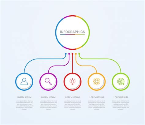Premium Vector Business Data Visualization Infographic Template With 5 Steps