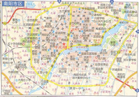 南阳市城区最新地图南阳市南阳市县大山谷图库