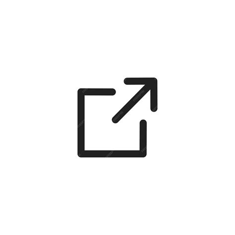 Premium Vector External Link Icon For Web Site Design Arrow Flat Line
