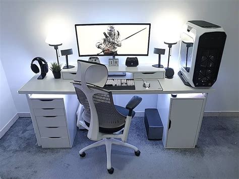 drawer gaming desk ideas xsarz7 computer desk setup gaming computer desk gaming room setup