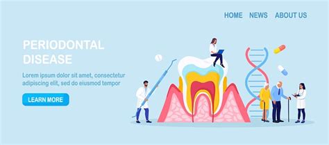 치주 질환 치과 의사 치아를 검사하고 치주염 환자를 검사합니다 치과와 건강한 치아 위생 구강 관리 구강 내과 의료 치과 검진