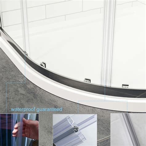 Elegant 900 X 760 Mm Quadrant Shower Cubicle 6mm Glass Sliding Door