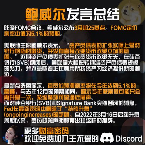 王不爱 On Twitter 老鲍发言总结 看到他和耶伦掐架真有意思🤣