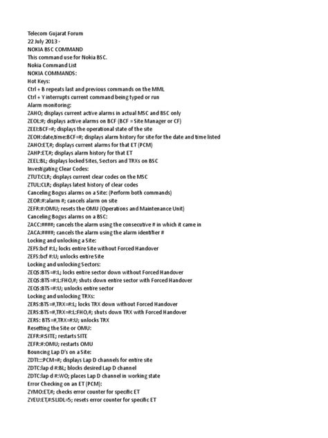 Nokia Commands Pdf