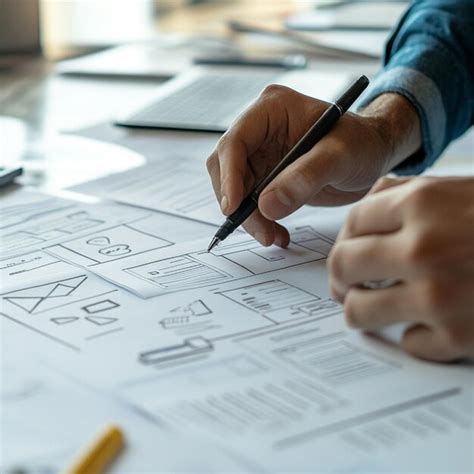 A Person Using Interaction Design Principles To Improve User Navigation And Flow Premium Ai