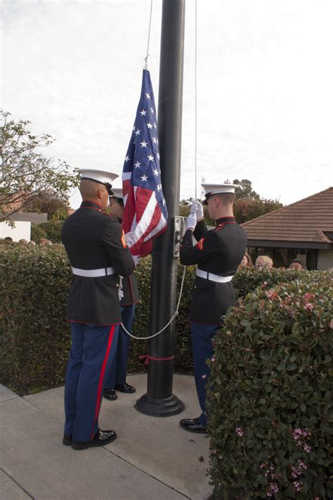 Flag Raising Ceremony Conducted At Local School In Honor Of Veterans
