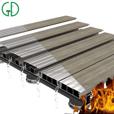 Gd Aluminum Interlocking Decking Fire Resistance Class A2 S1 Outdoor